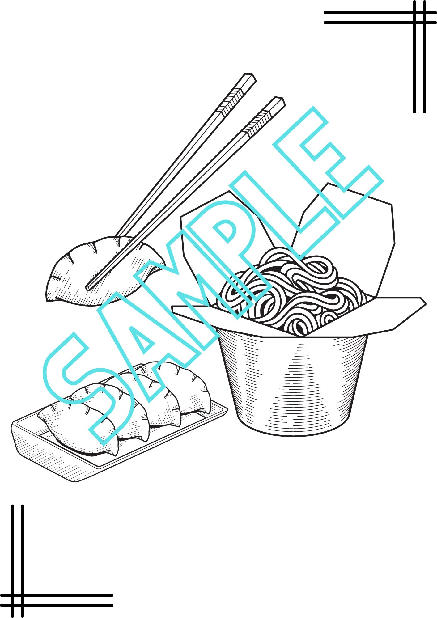 Asian Theme Coloring Pages - Etsy