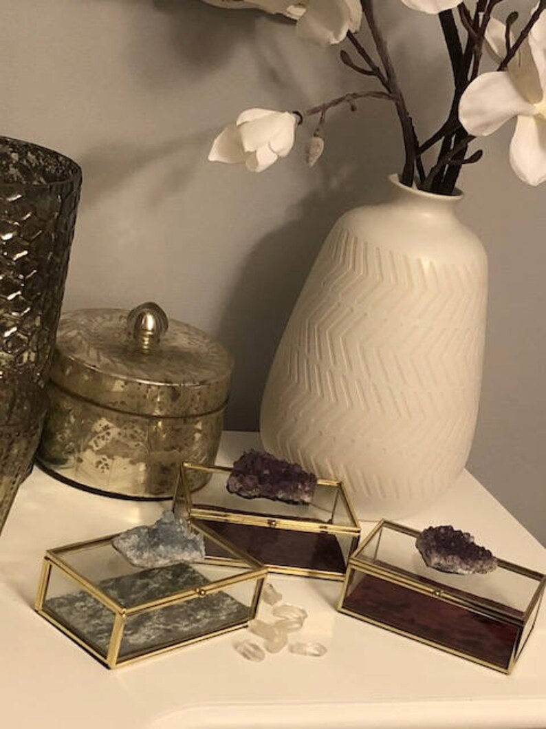 Crystal Glass Jewelry Box - Etsy