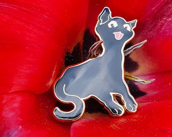 Black Tuxedo Cat Enamel Pin Cat Cute Cat Gold Hard Enamel - Etsy