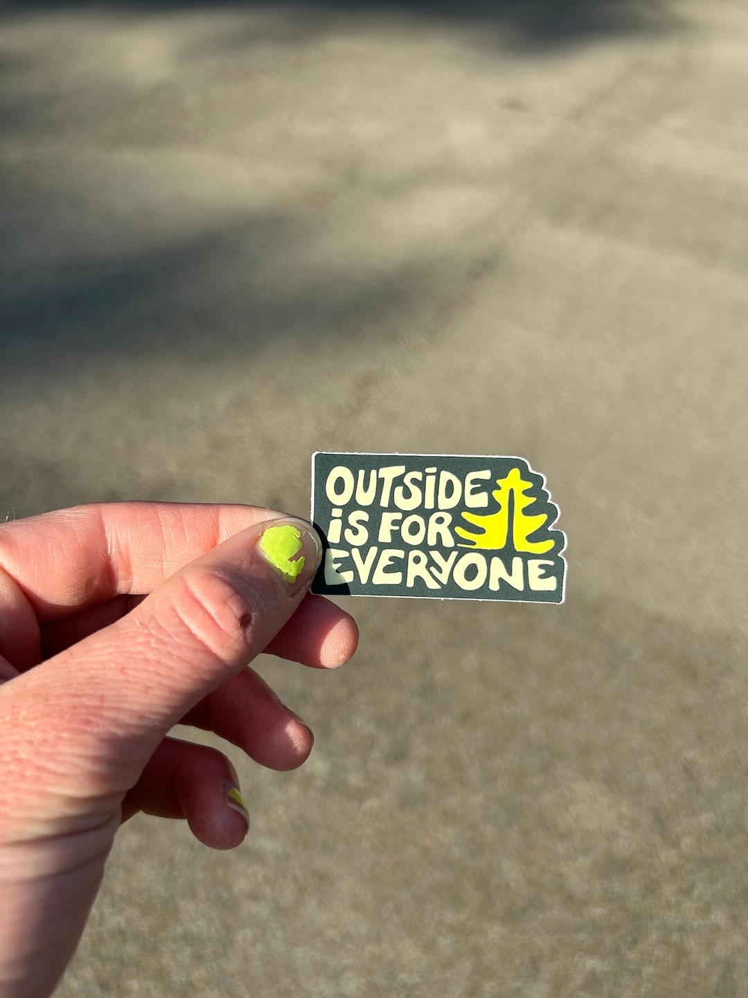 Outside is for Everyone Sticker-helmet Sized - Etsy