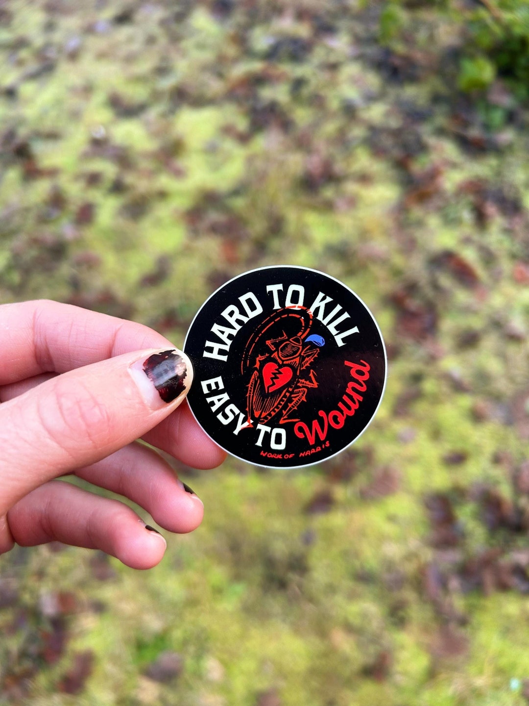 Hard to KILL, Easy to Wound Small Sticker - Etsy