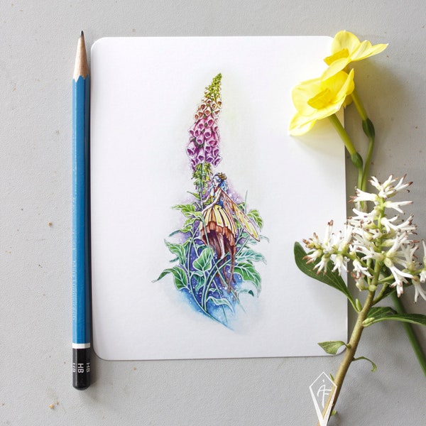 Foxglove Print - Etsy