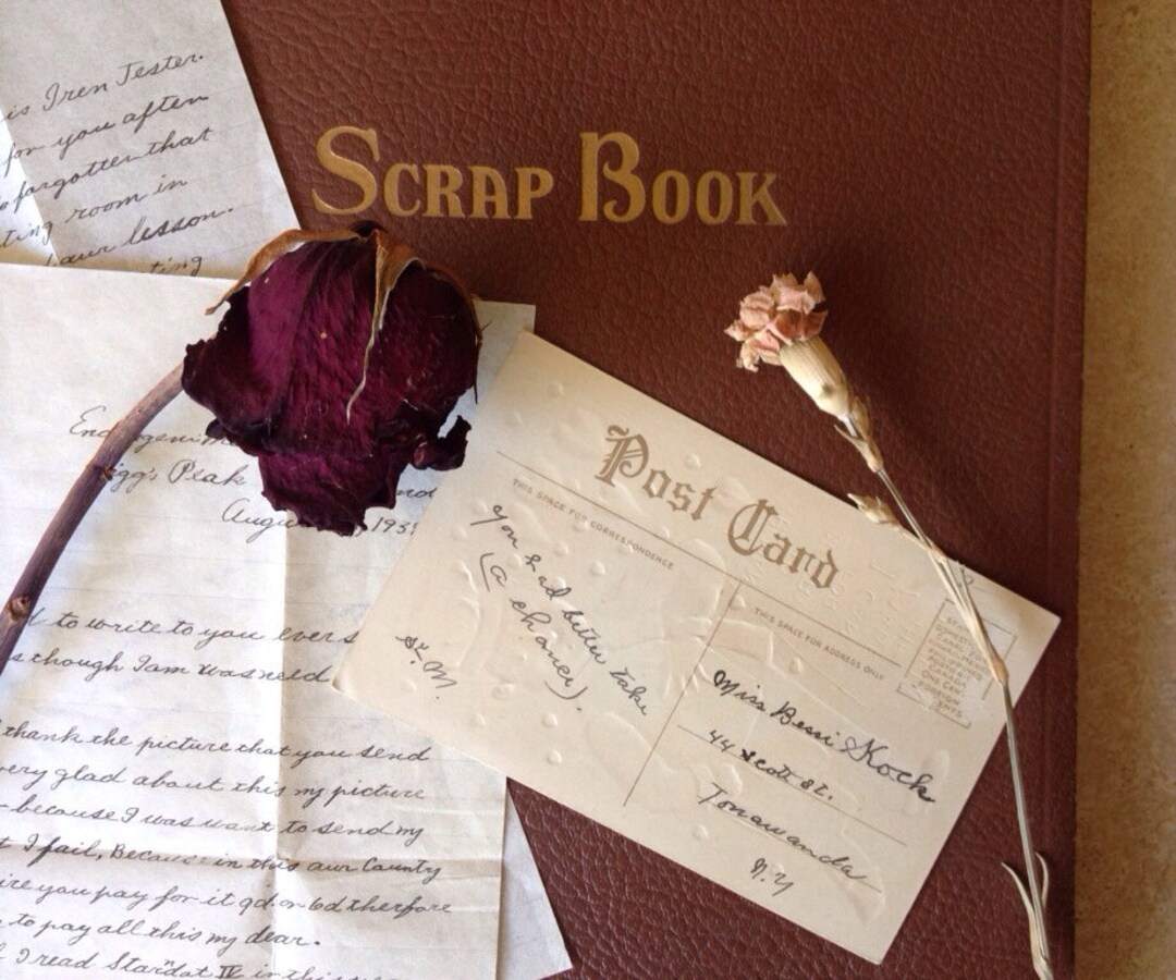 Vintage Scrapbook Penpals Letters 1930s 1940s Handwritten - Etsy