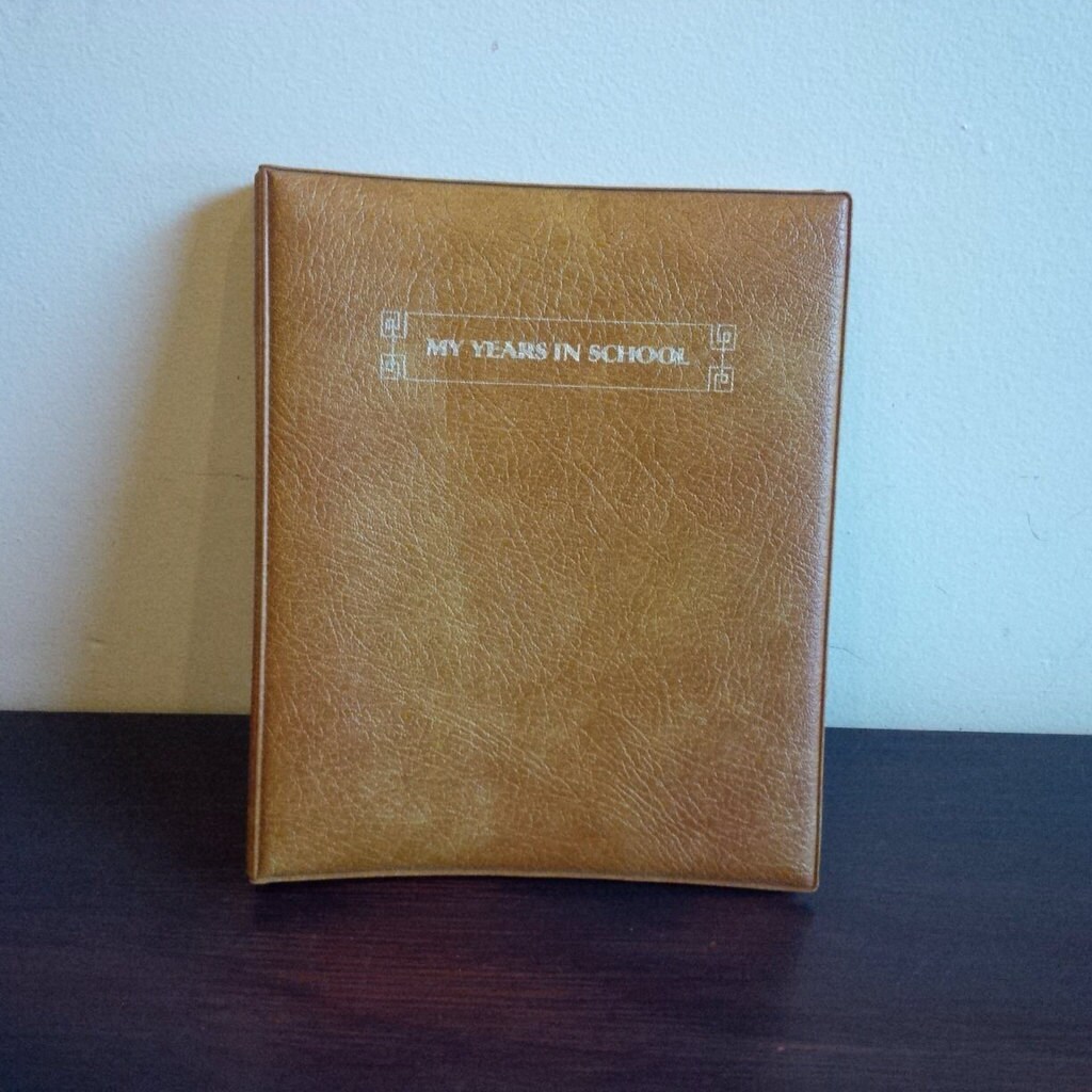 Grad Graduation Gift Memory Book High School Vintage Leather | Etsy