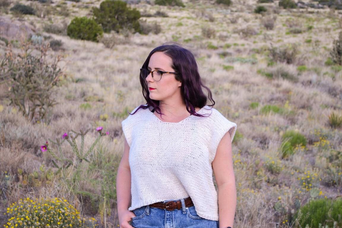 The Sandia Crop Knitting Pattern//diy Knitting Tshirt // NOT a Finished ...