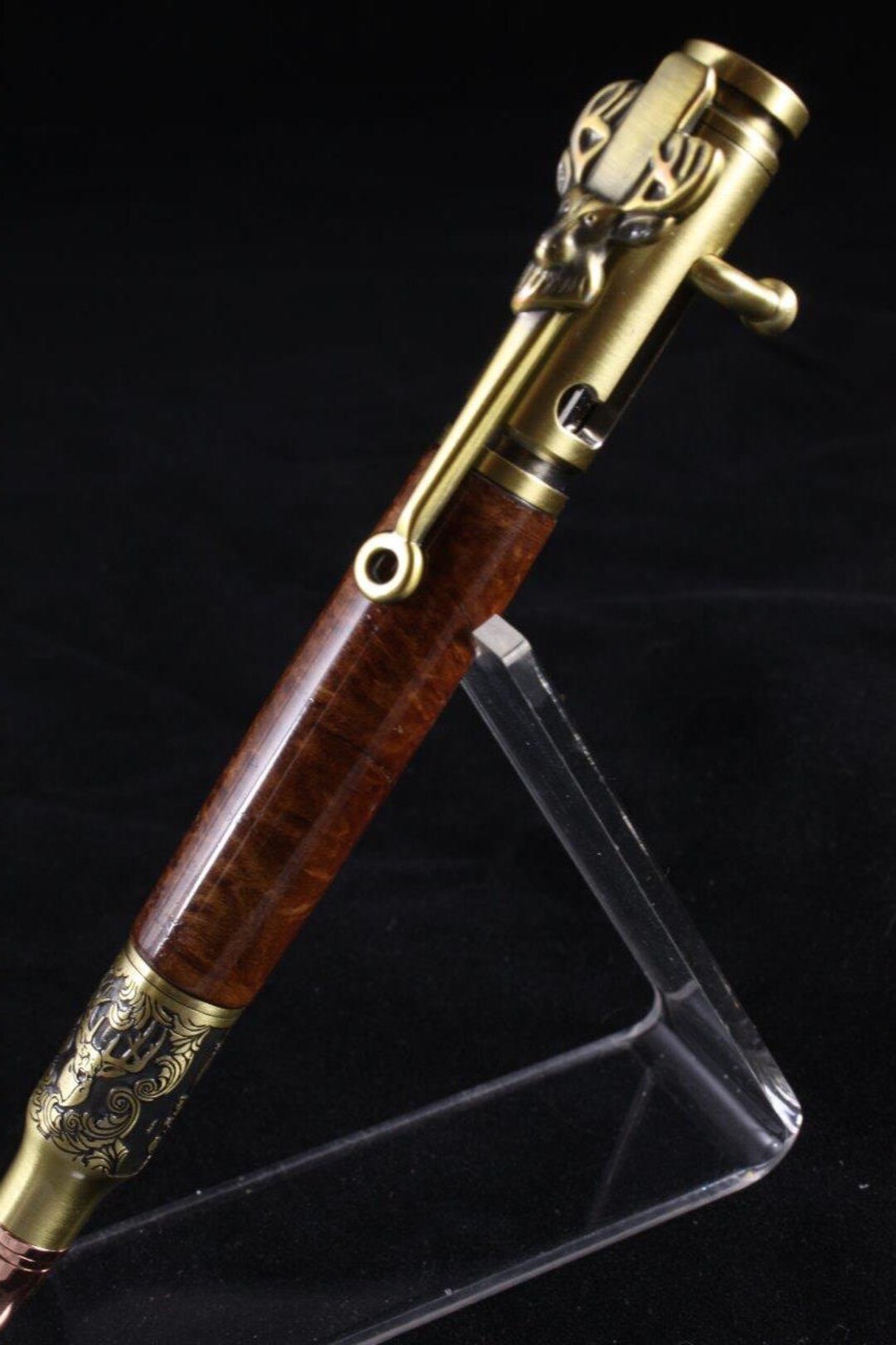 Fancy Engraved Bolt Action Click Pen - Etsy