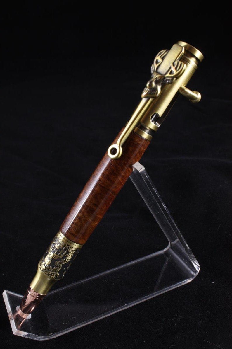 Fancy Engraved Bolt Action Click Pen - Etsy