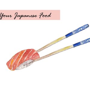 Watercolor Japanese Food Clipart Set: 16 PNG Images (digital Download ...
