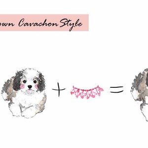 CLIP ART- Watercolor Cavachon Set. 16 Images. Digital Download. - Etsy