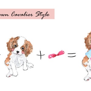 CLIP ART- Watercolor Cavalier King Charles Spaniel Set. 19 Images ...