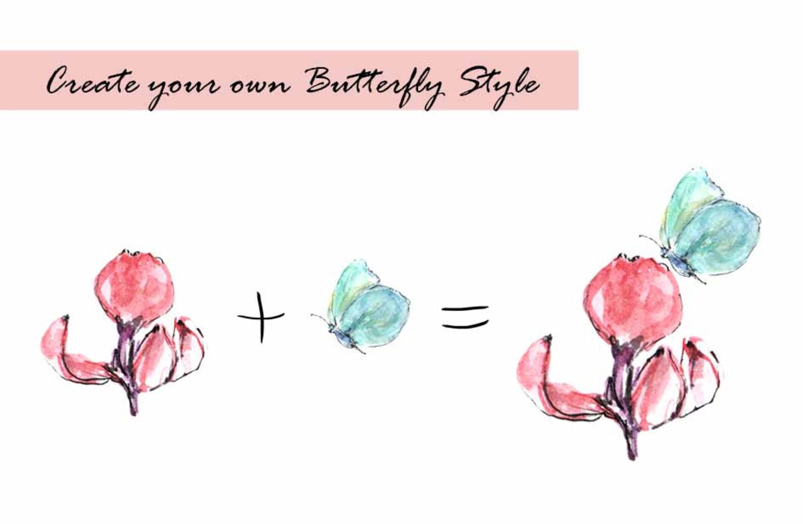 CLIP ART- Watercolor Butterflies Set. 13 Images. Digital Download ...