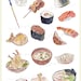 Watercolor Japanese Food Clipart Set: 16 PNG Images (digital Download ...