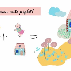 CLIP ART- 3 Little Pigs Set. 30 Images. Digital Download. Pig. Fairy ...