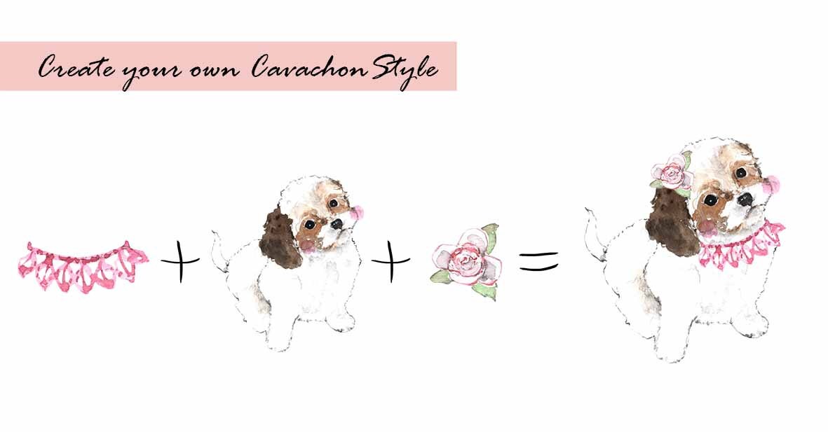 CLIP ART- Watercolor Cavachon Set. 16 Images. Digital Download. - Etsy UK