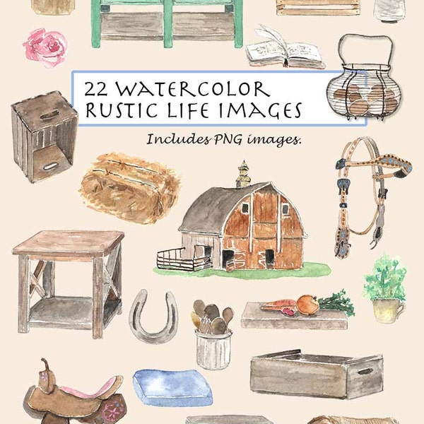 Rustic Clip Art - Etsy