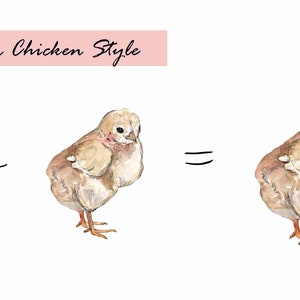 CLIP ART- Watercolor Chicken Set. 17 Images. Digital Download. Rooster ...