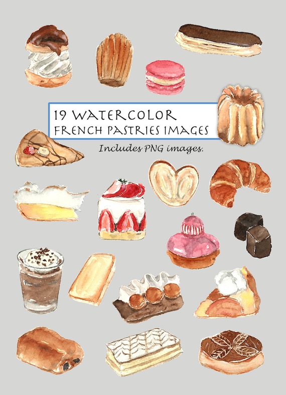 French Pastry Drawing