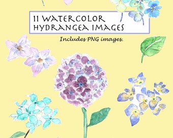 CLIP ART Watercolor Vintage Lavender Set. 11 Images. Digital | Etsy