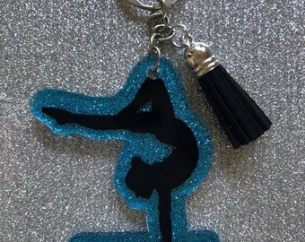 Gymnastics Keychain - Etsy