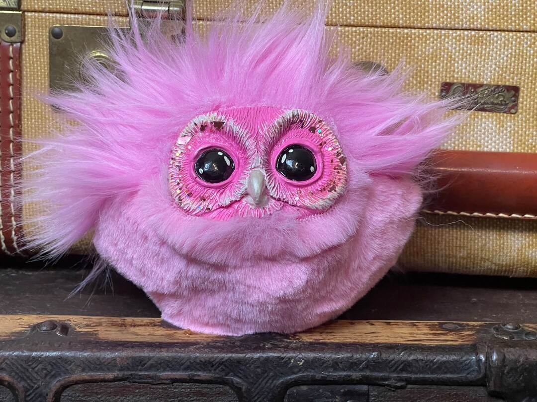 Pink Pygmy Owl Puff Handmade Art Doll - Etsy