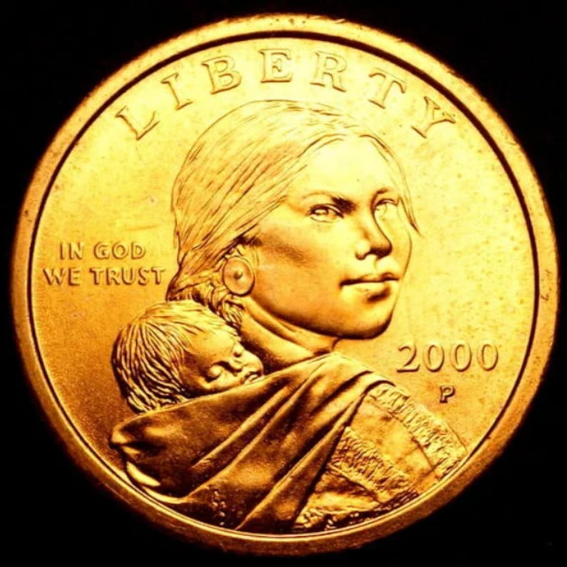2000 P Sacagawea Dollar US Mint Coin Native American Sacagawea Dollar ...