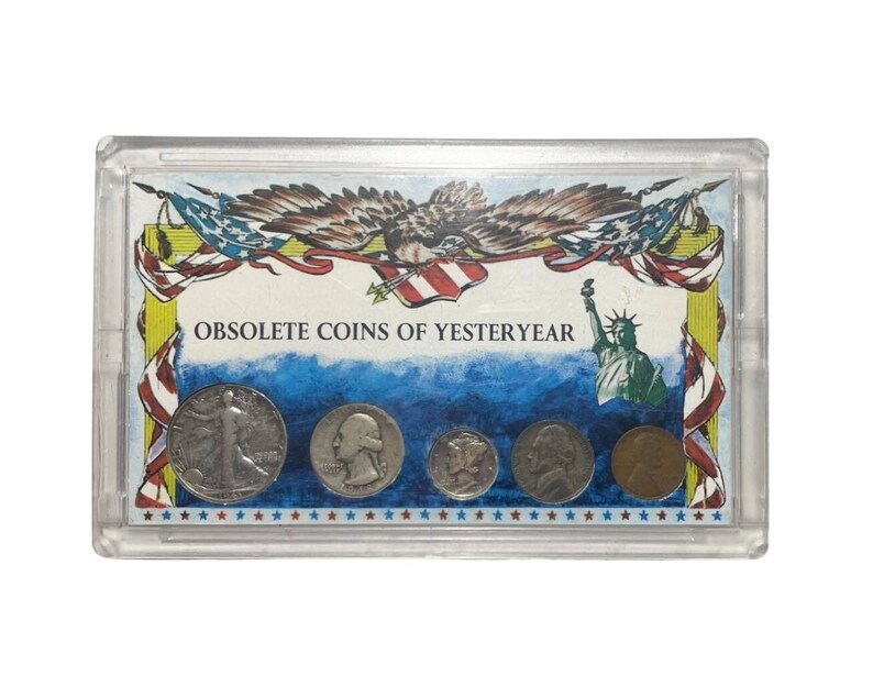 1916-1947-obsolete Coins of Yesteryear 5 Coin Collector Set US Silver ...