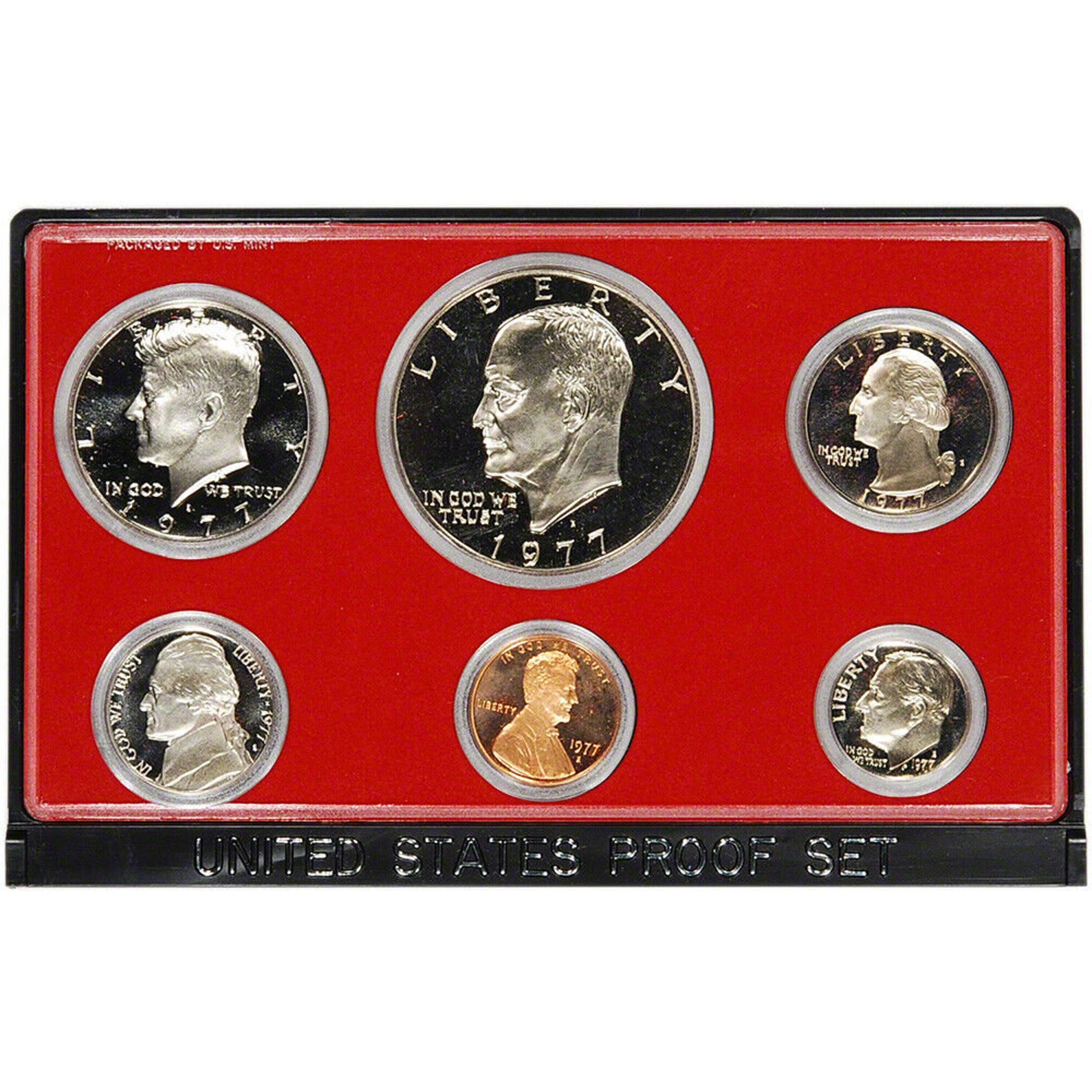 1977-S United States US Mint Clad Proof Set in Original Mint Packaging ...