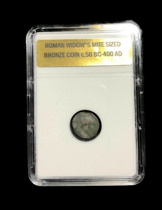 Genuine Ancient Roman, Widow's Mite Sized, Bronze Coin, C-50 BC-400 Ad ...