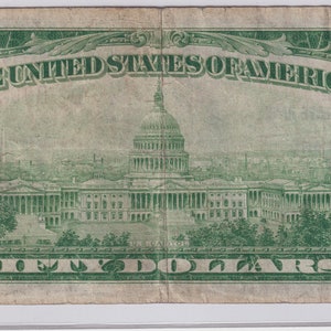 Series -1929 50 Dollars National Currency Cleveland, OH Brown Seal Note ...