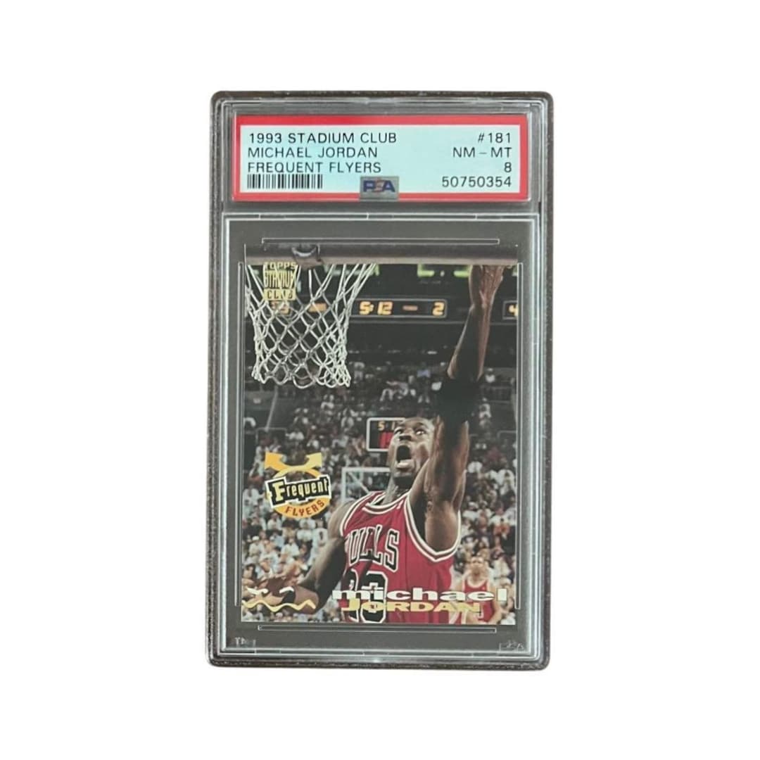 Michael Jordan 1993-94 Topps Stadium Club Frequent Flyers #181 PSA 8 ...