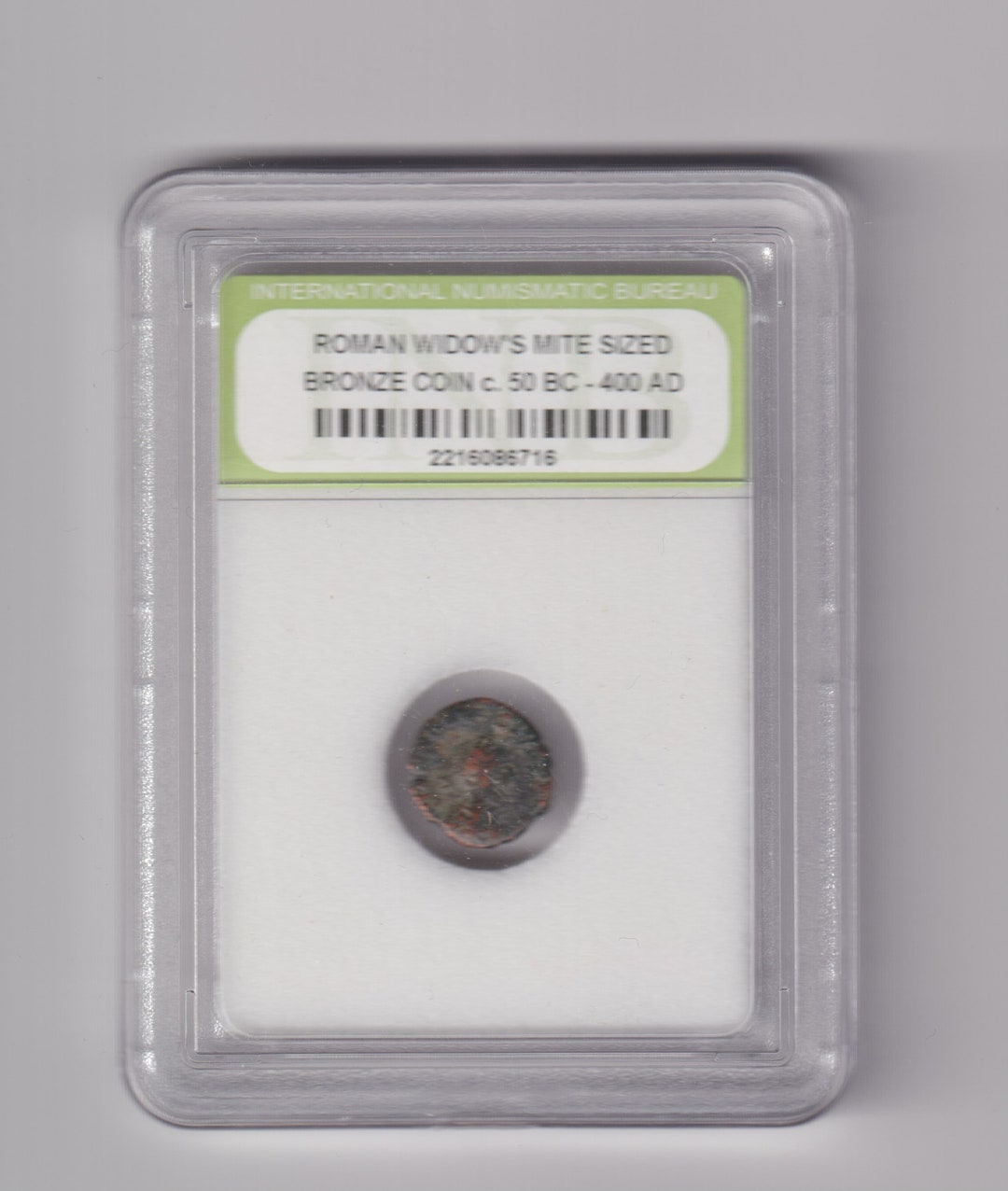 Slabbed Ancient Roman, Widow's Mite Sized, Bronze Coin, C-50 BC-400 Ad ...