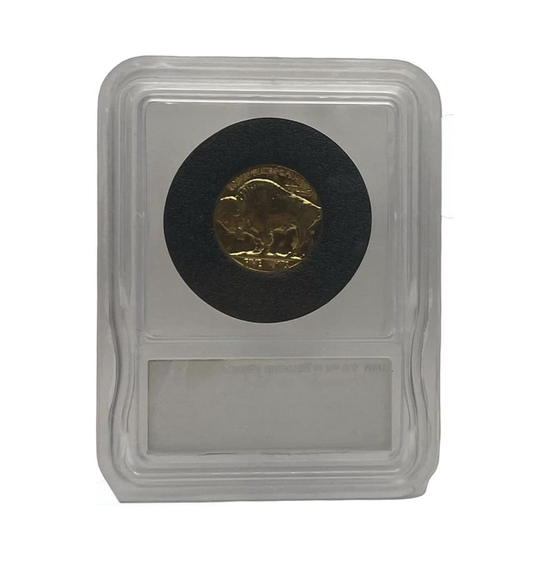 Authentic 1937 Buffalo Indian Head Nickel Pure 24K GOLD PLATED ...