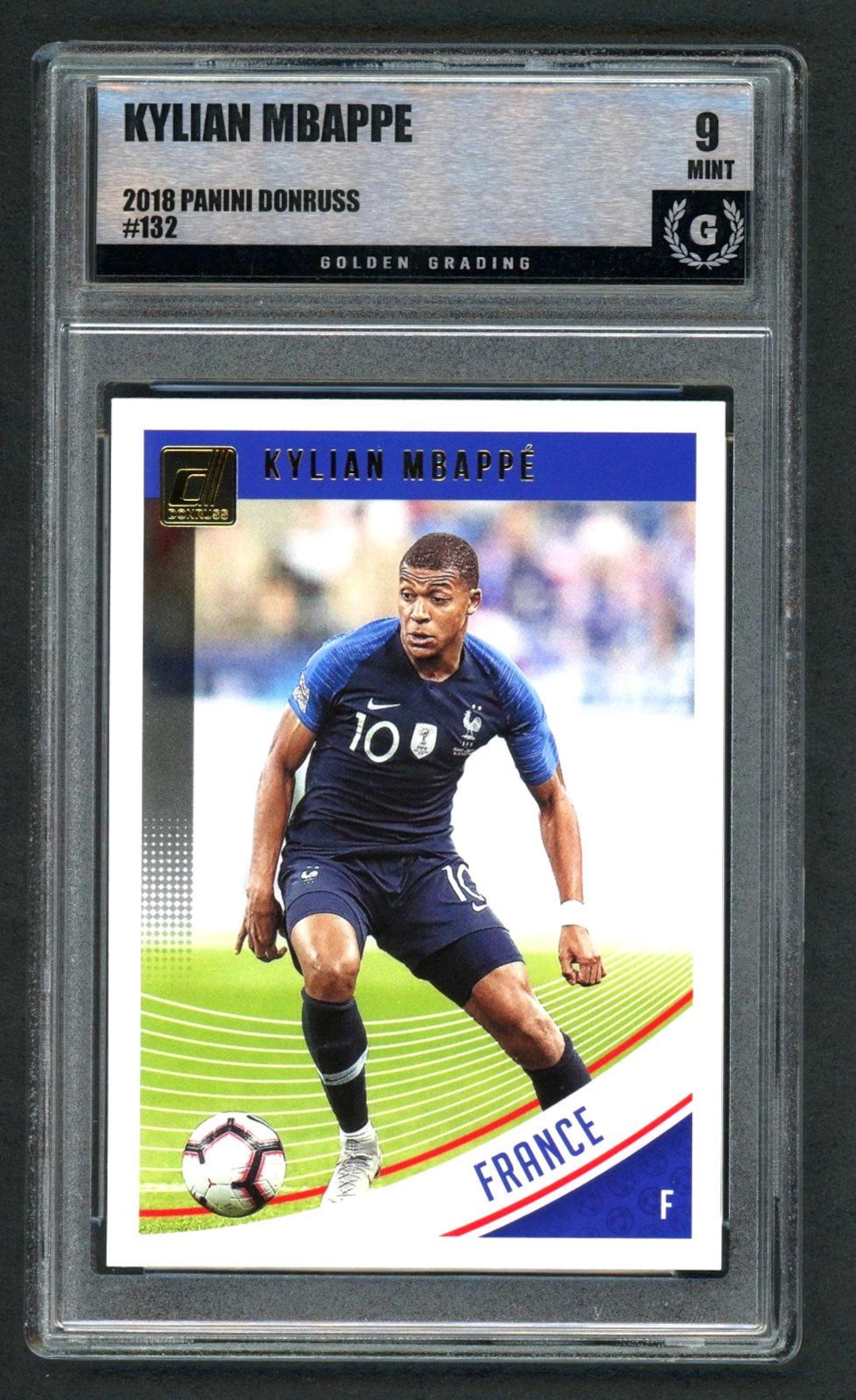 2018-19 Donruss #132 Kylian Mbappe France Rookie Card (RC) Graded 9 ...