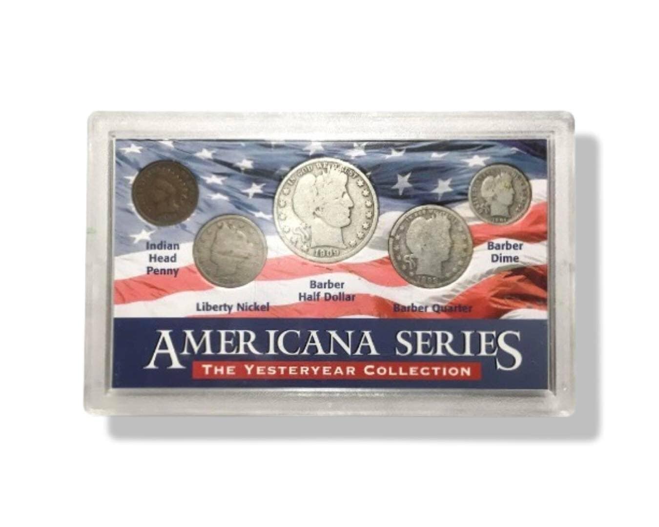 Americana Series Barber Coin Set Yesteryear Collection -90% Silver ...