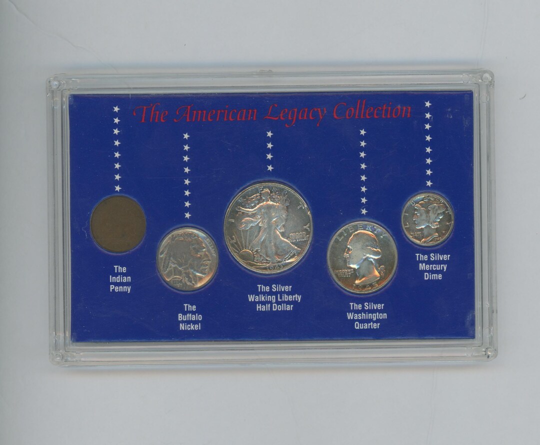 1902-1945 the American Legacy Collection 5 Coins Set - Half, Quarter ...