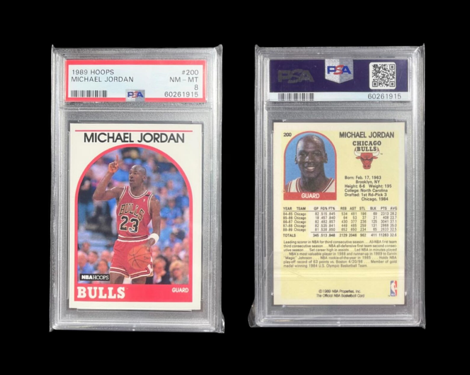 1989 NBA Hoops Michael Jordan #200 PSA 8 Nm-mt-rare - Etsy