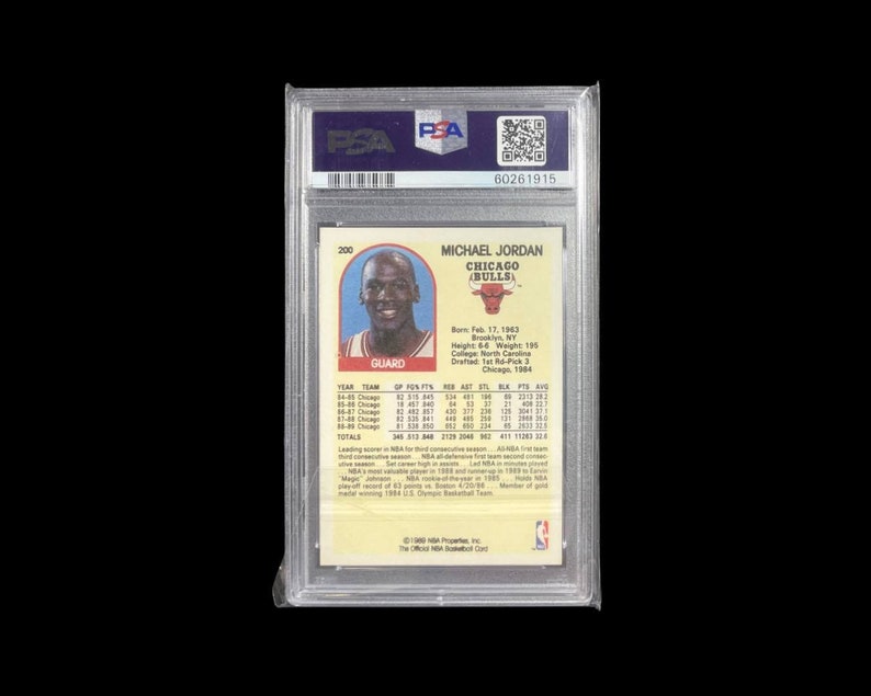 1989 NBA Hoops Michael Jordan #200 PSA 8 Nm-mt-rare - Etsy