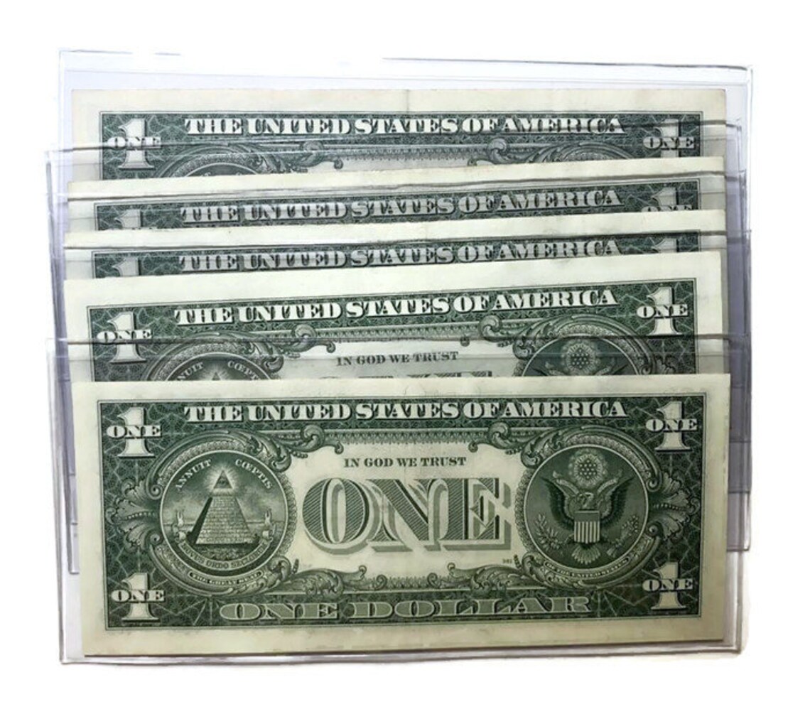 Lot of 5, 1957 A,B, Mixed Blue Seal, Silver Certificate Note, Random ...