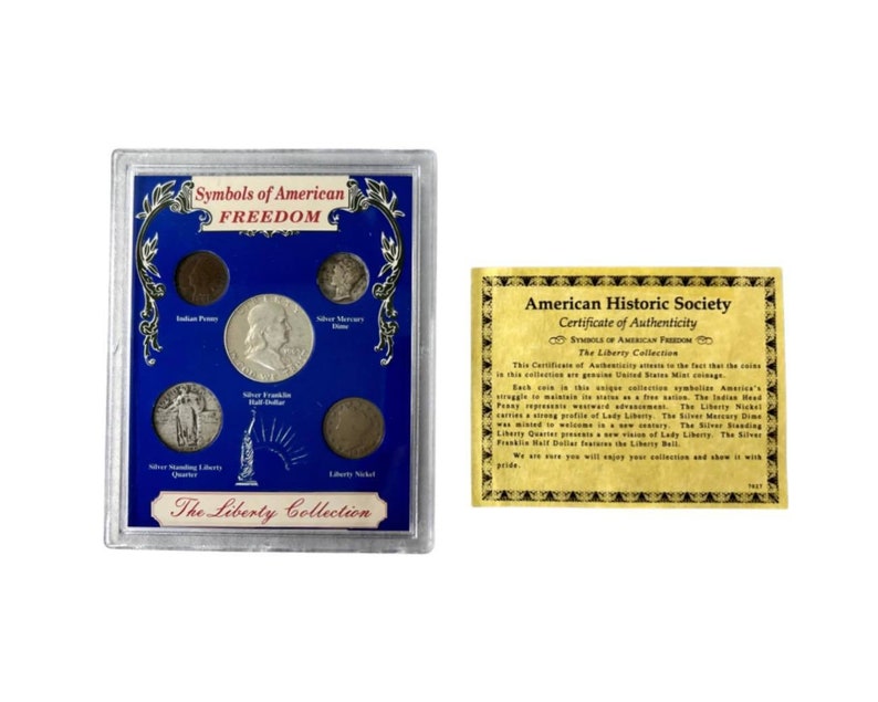 Symbols of American FREEDOM the Liberty Collection Coin Set in Case - Etsy