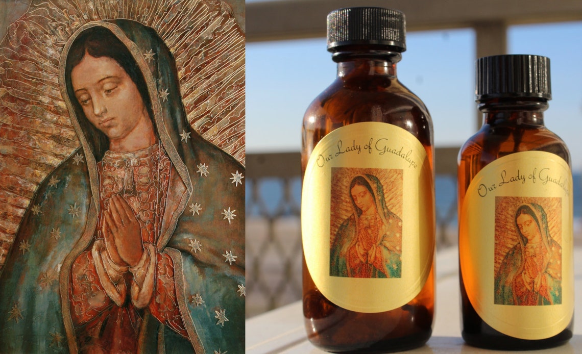 Our Virgin Lady of Guadalupe Oil 1 Oz OR 2 Oz - Etsy