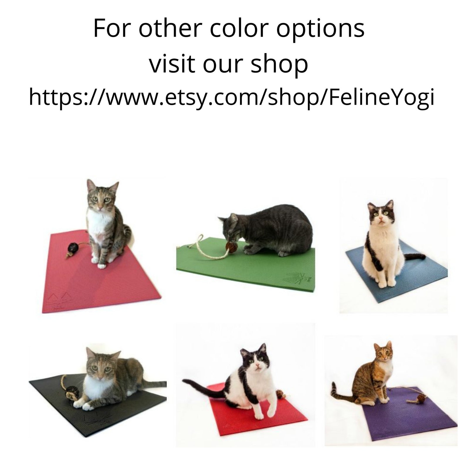 Great Gift for Cat Lover Pink Yoga Cat Mat Toy Cat Toys - Etsy