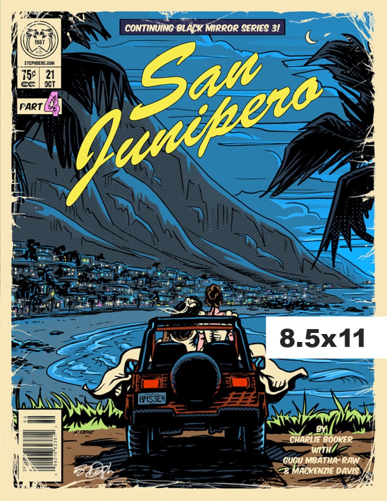 San Junipero Vintage Cover Art - Etsy
