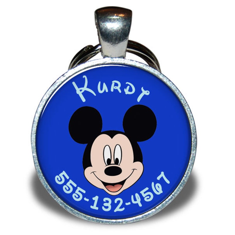 Mickey Name Tag - Etsy