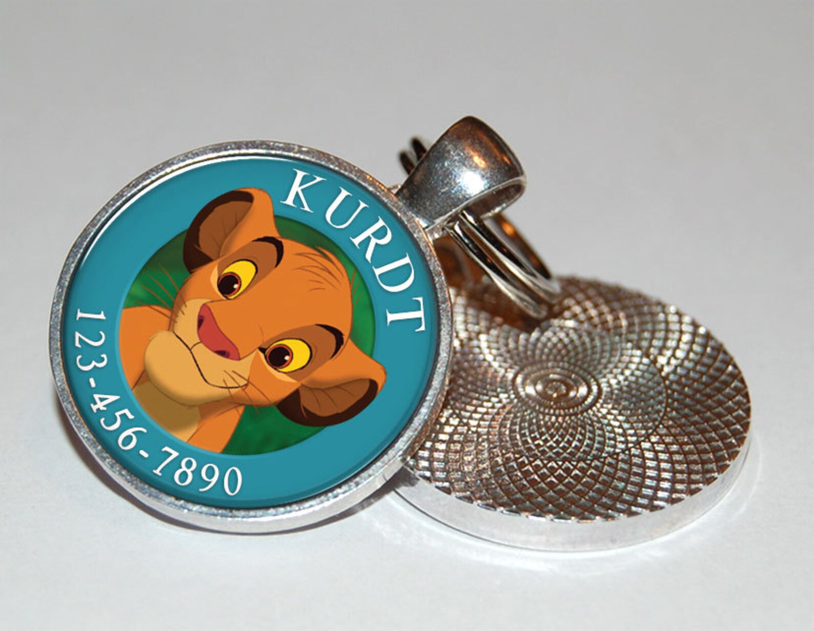 Pet ID Tag Simba Lion King inspired Dog Tag Cat Tag - Etsy