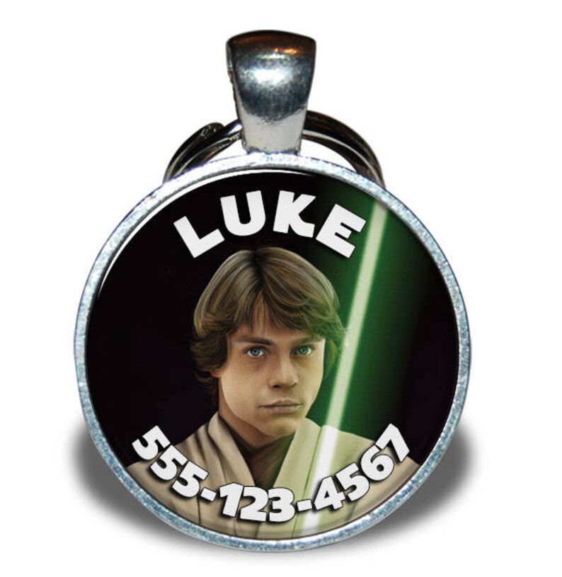 Pet ID Tag Luke Skywalker inspired Dog Tag Cat Tag Pet | Etsy