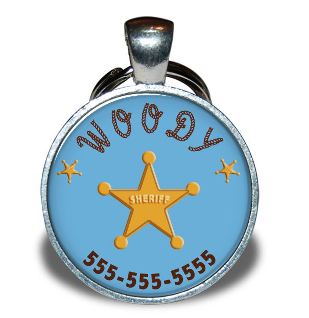 Pet ID Tag - Woody Toy Story *inspired* - Dog Tag, Cat Tag, Pet Tag - Etsy