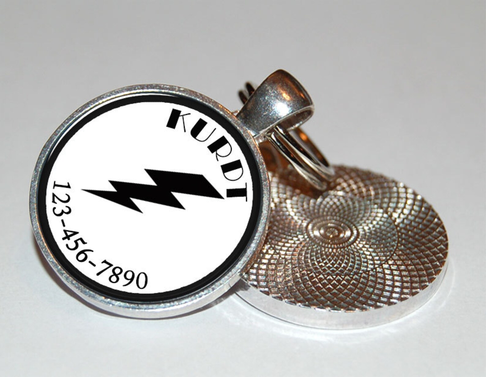 Pet ID Tag Lightning Bolt Dog Tag Cat Tag Pet Tag | Etsy