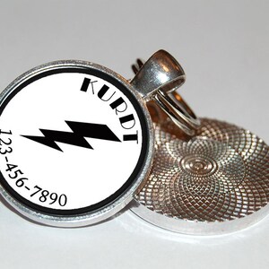 Pet ID Tag - Lightning Bolt - Dog Tag, Cat Tag, Pet Tag - Etsy