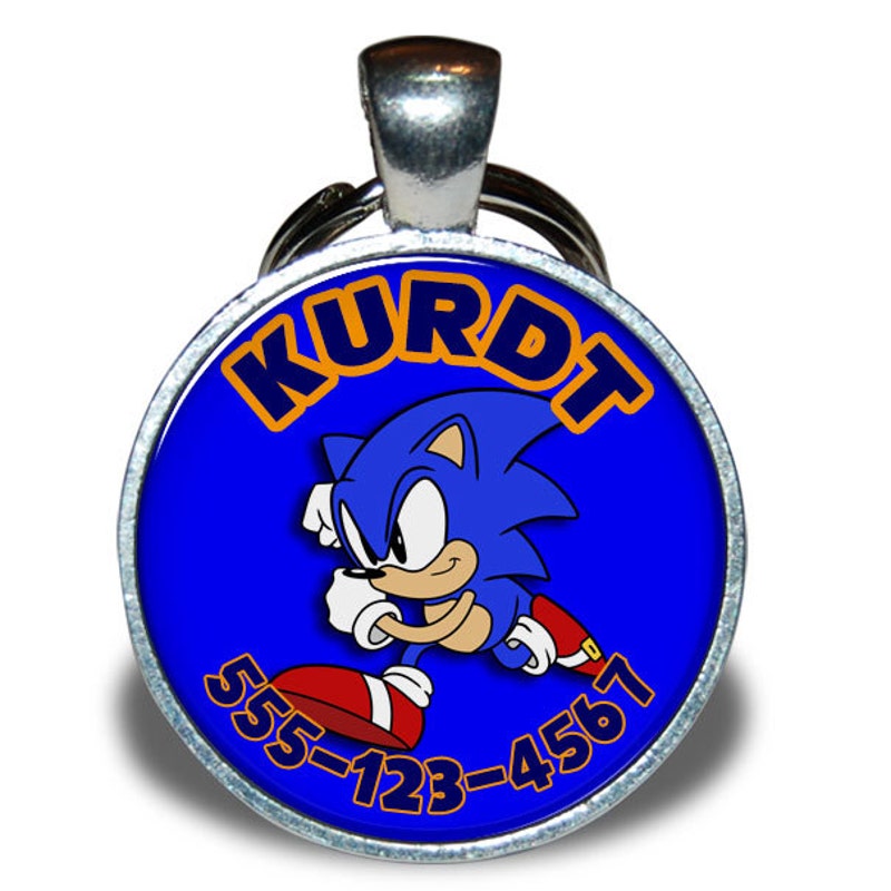 Sonic Name Tag - Etsy