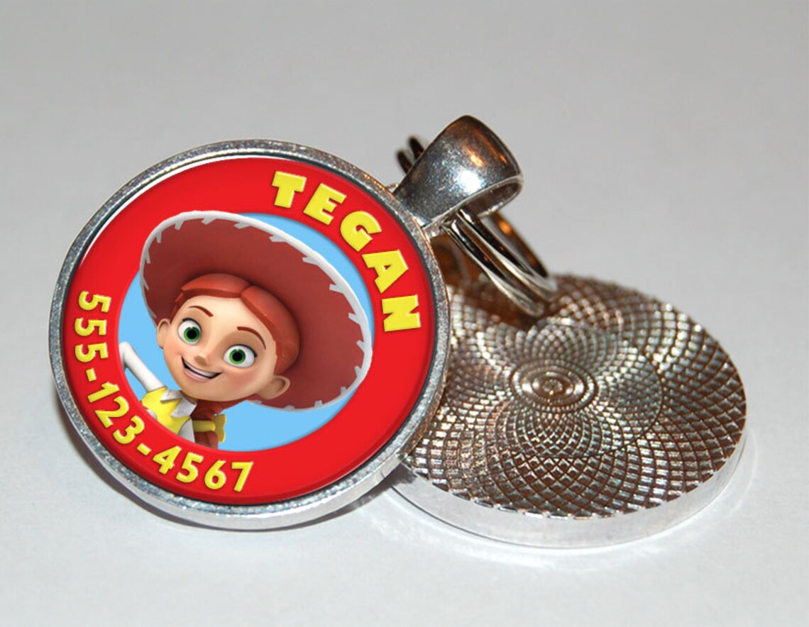 Pet ID Tag Jessie Toy Story inspired Dog Tag Cat Tag | Etsy